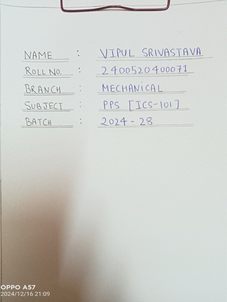 Cs Assignment 1 Vipul - 71 | PDF