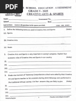 Grade 8 Rationalized Creative Art and Sports Notes (Complete) | PDF ...