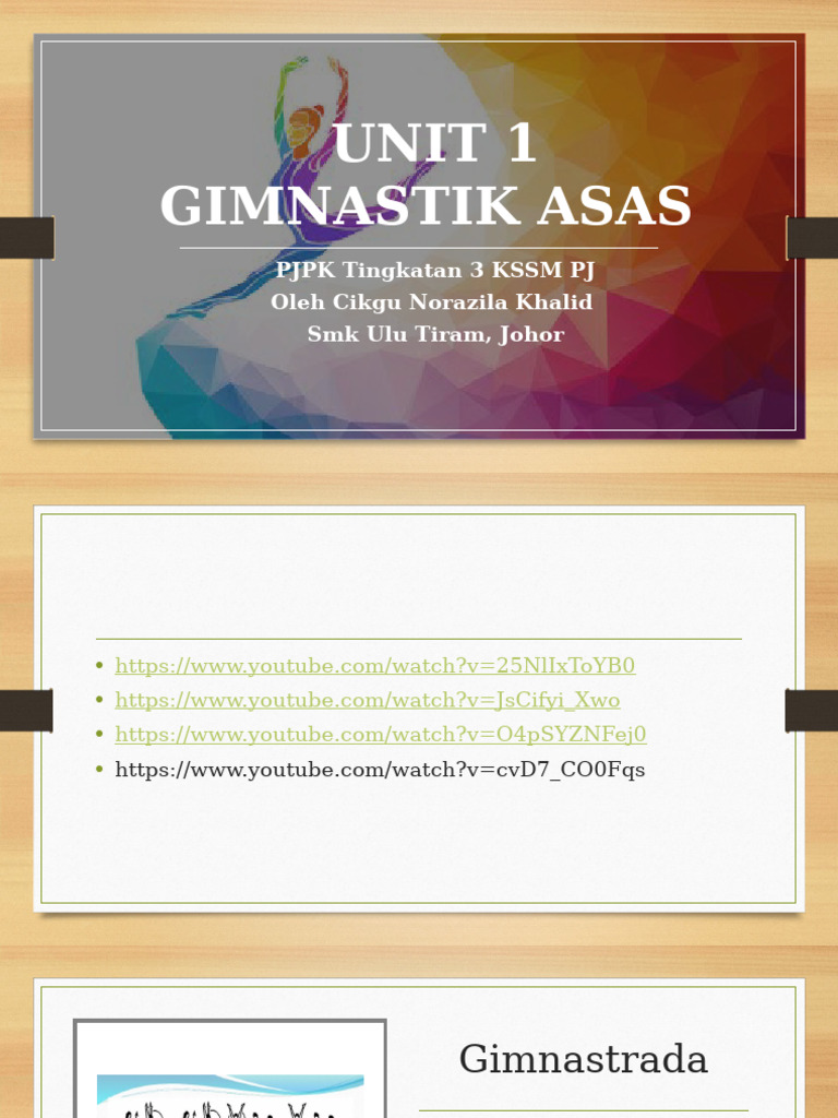 PJPK T3 KSSM Unit 1 GIMNASTIK ASAS PJ | PDF
