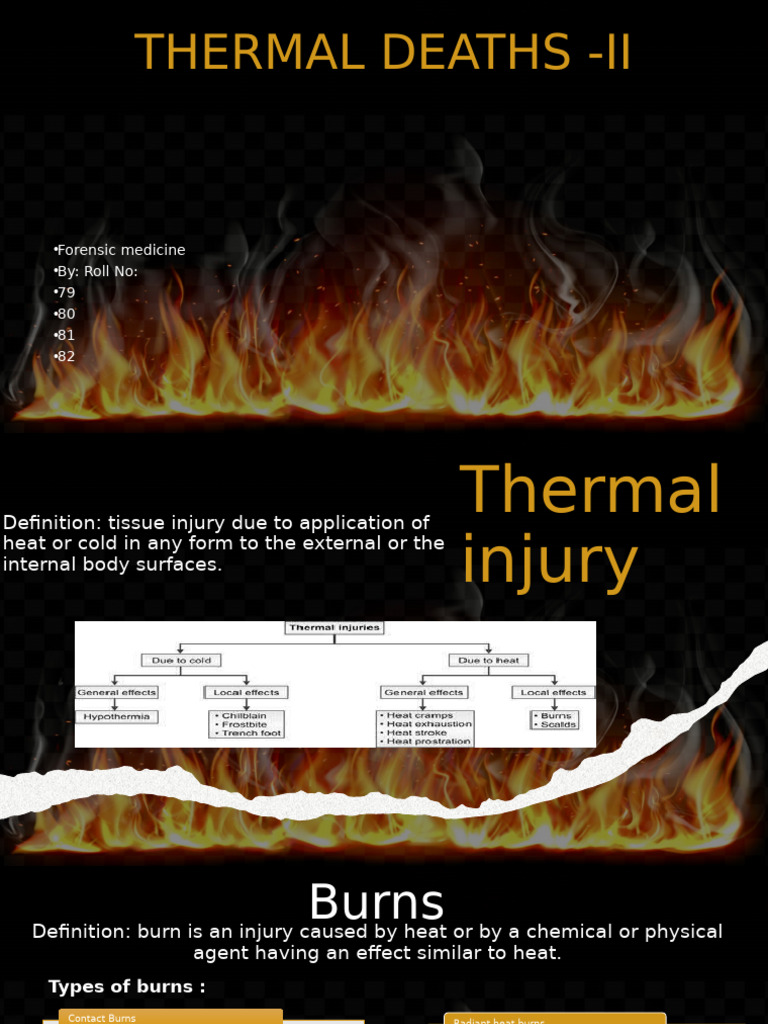 Thermal Deaths -Ll | PDF | Burn | Radiation