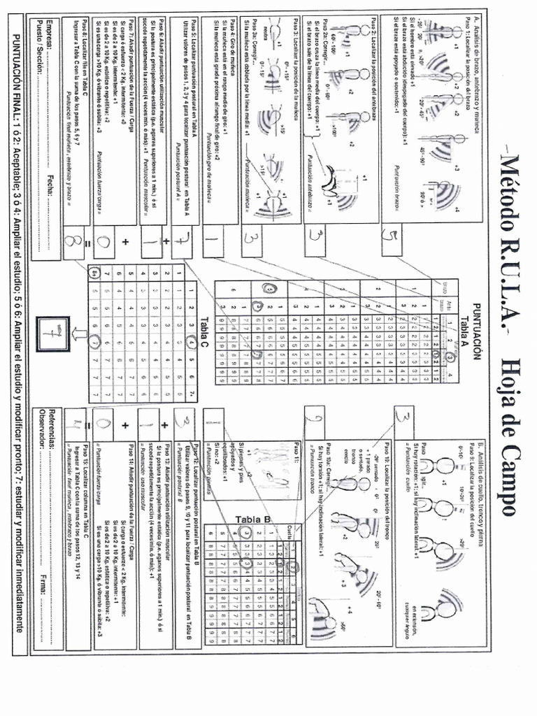 Ejemplos Metodo Rula | PDF