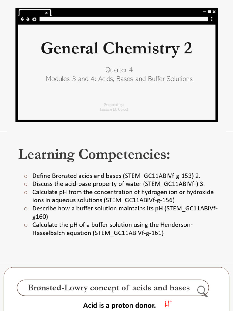 Acids, Bases, and Buffers in Chemistry | PDF | Acid | Ph