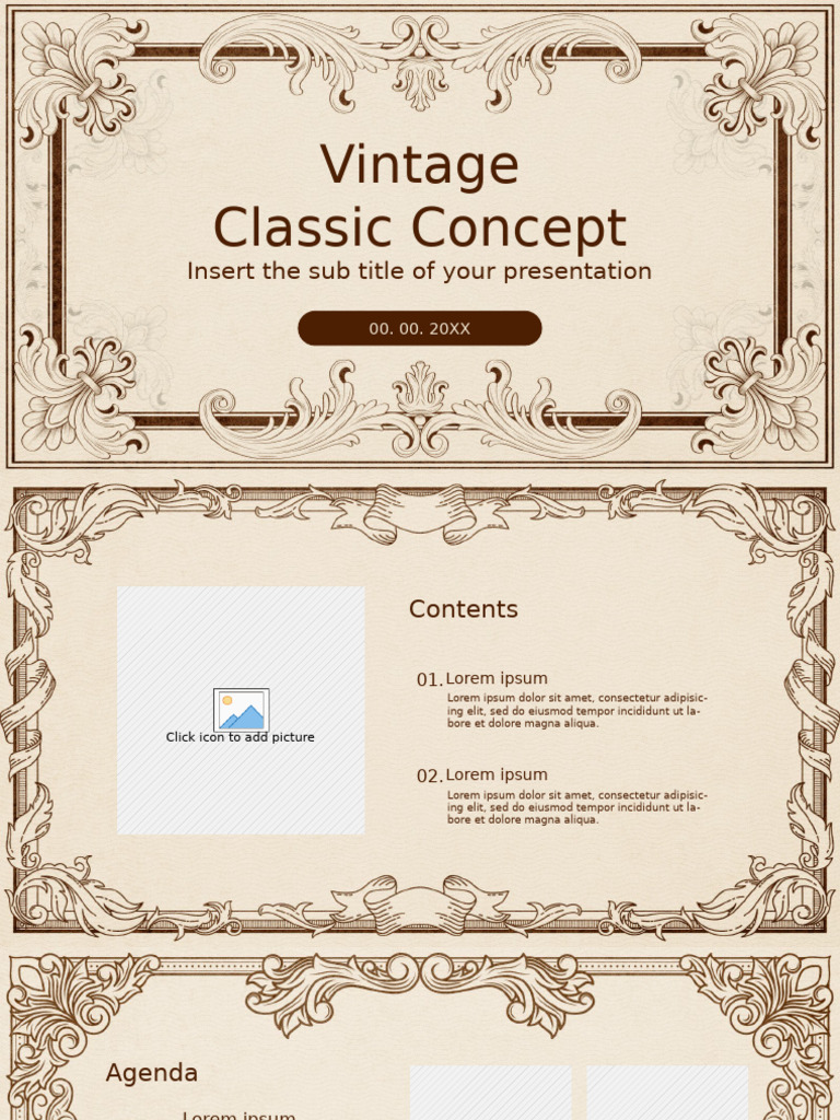 Vintage Classic Concept - PPTMON | PDF
