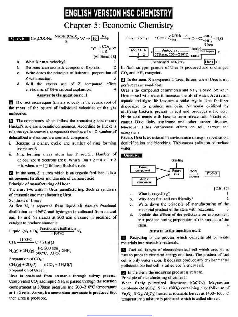 Eco Chem Hsc | PDF