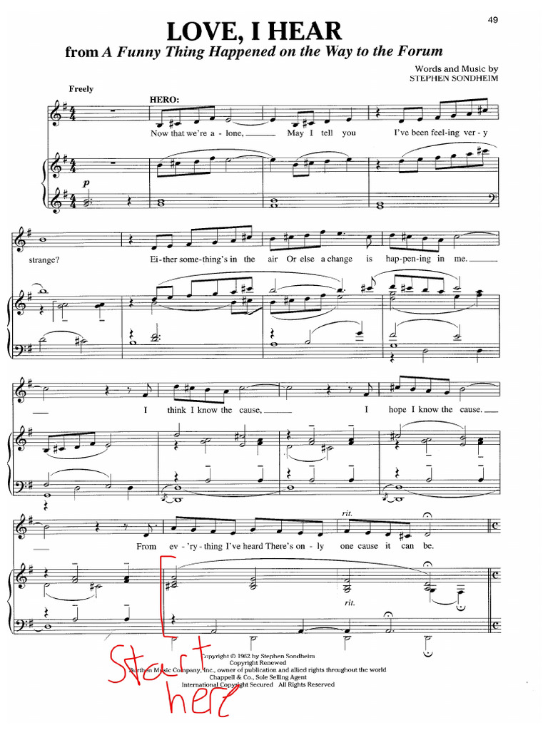 Love I Hear Sheet Music | PDF