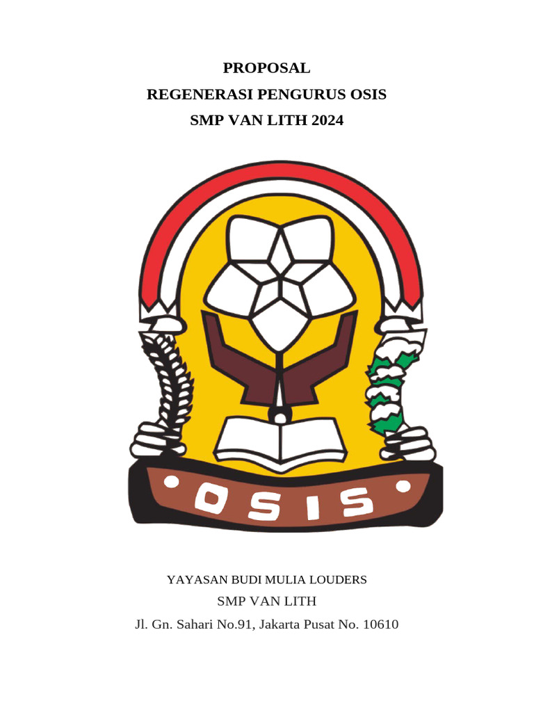 Regenerasi Pengurus OSIS SMP Van Lith | PDF