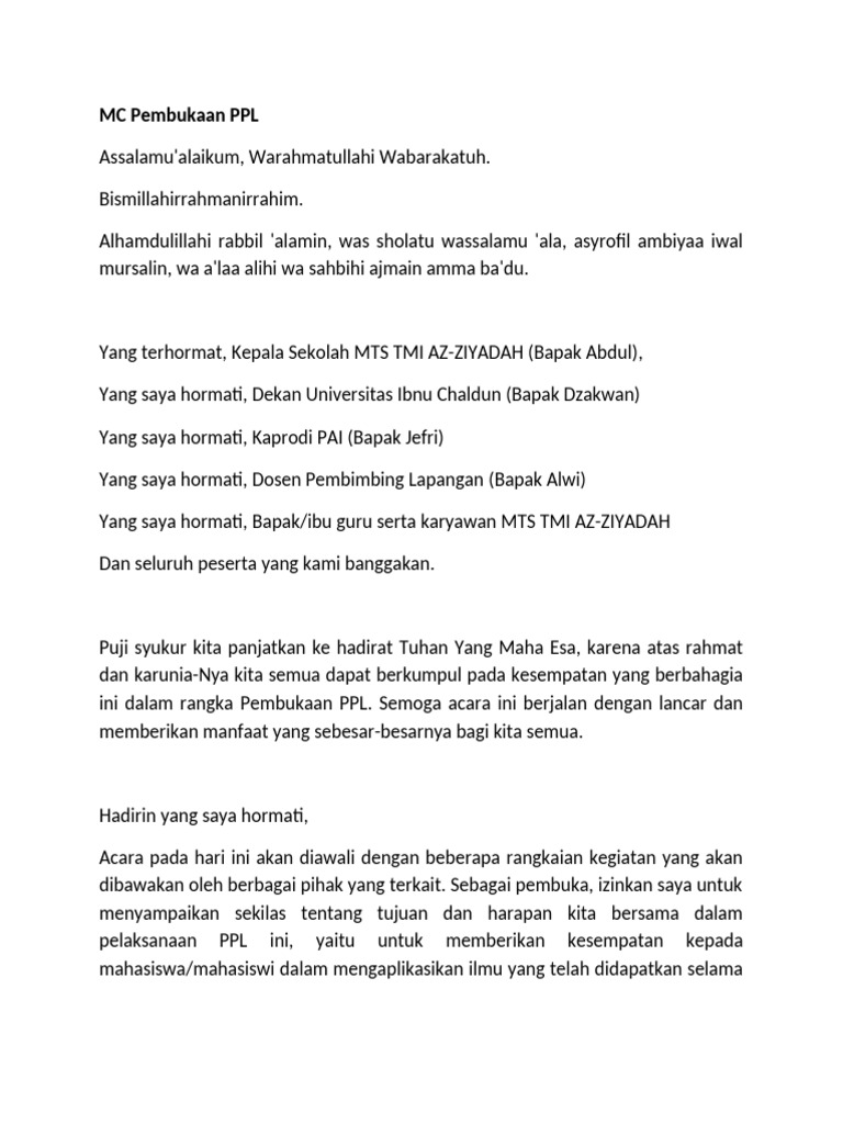 Teks MC PPL | PDF
