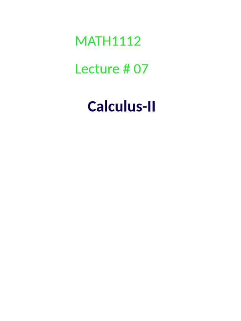 LEC-7 Vol of Cylindrical Shells+ Etc | PDF