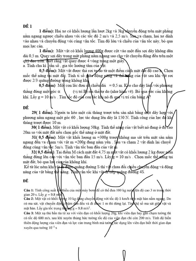 ON TẬP TỰ LUẬN HK2 | PDF