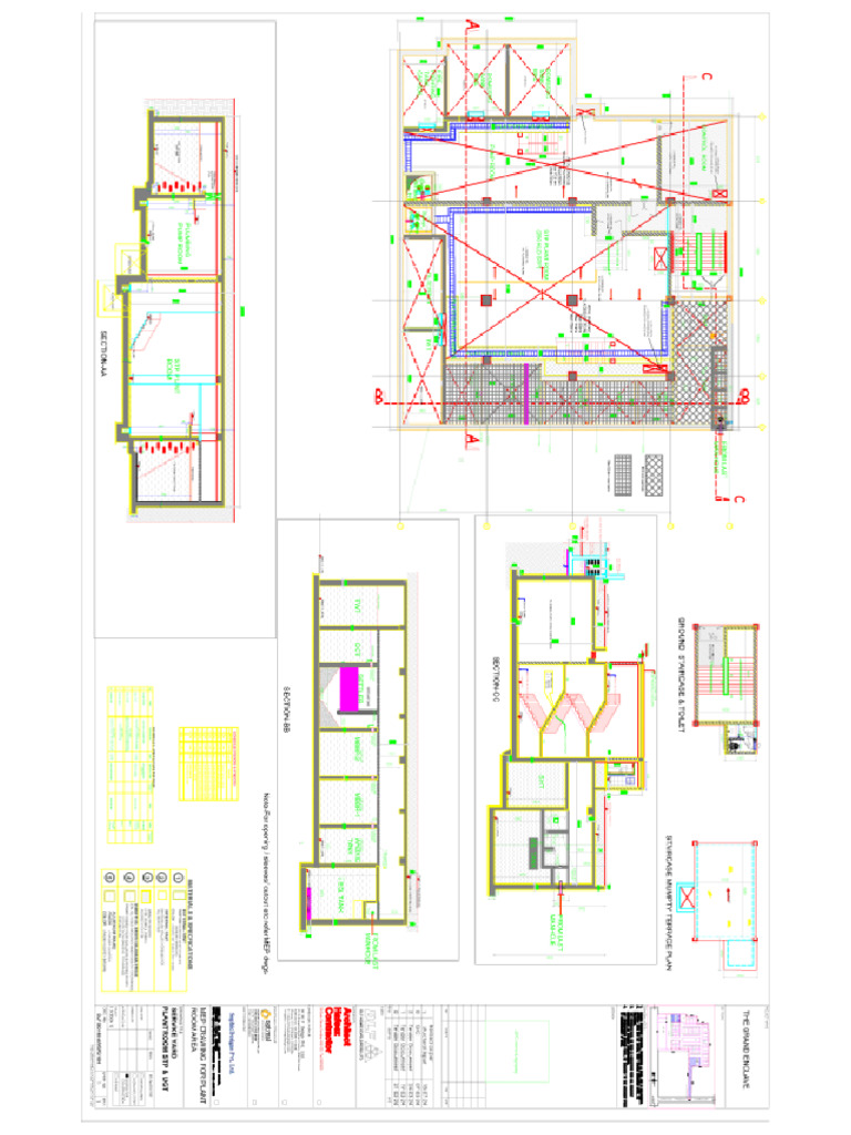 18-07-2024 DLF GRAND ENCLAVE SUBSTATION AREA ARCHITECTURE GFC DWG Model | PDF