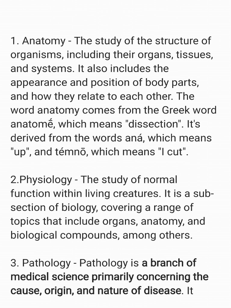 Anaphy Definition of Terms | PDF