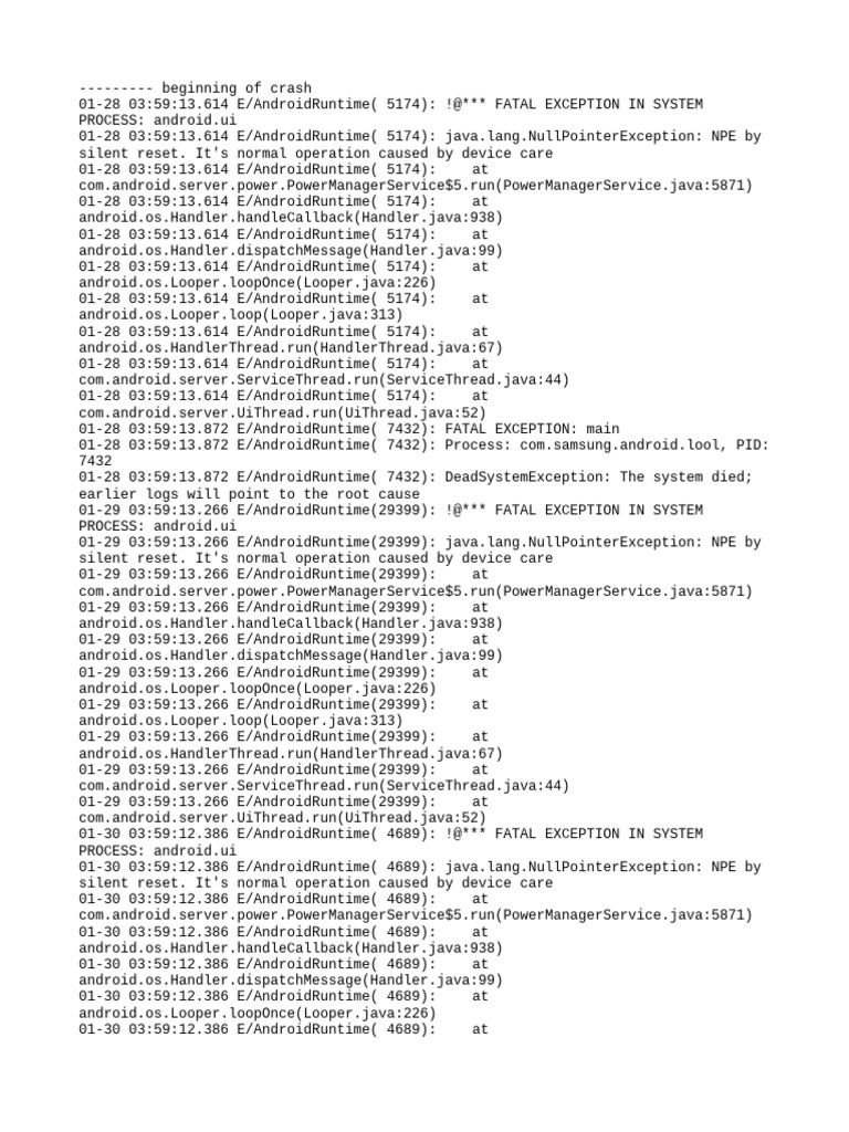 Logcat Prev CSC Log | PDF | Operating System Technology | Unix