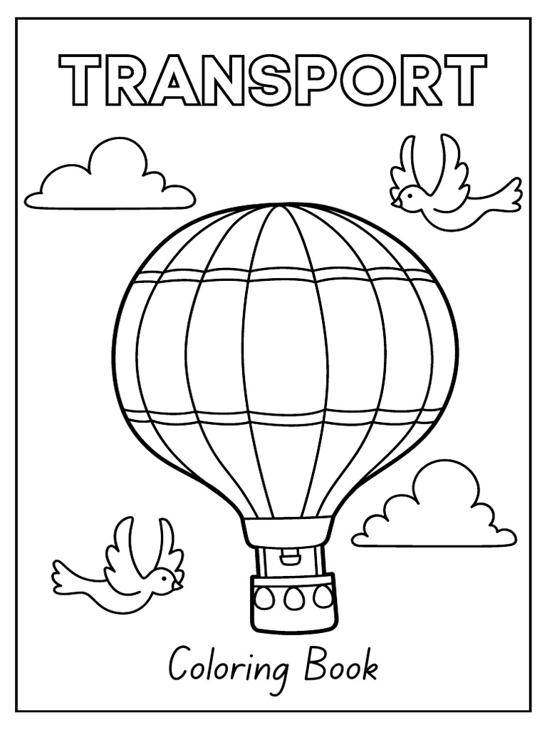 Transport-Themed Coloring Book | PDF