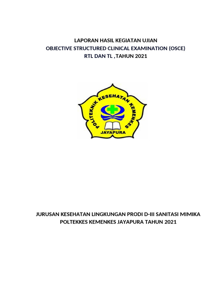 Lap OSCE, Monev, RTL & TL TAHUN 2021 | PDF