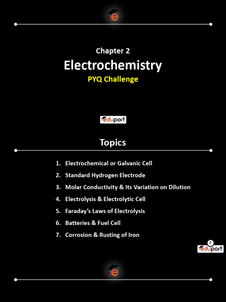 Electrochemistry Concepts and Applications | PDF | Electrochemistry | Anode