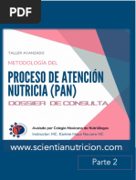 Proceso de Atencion Nutricional (PAN) | PDF | Dietético | Nutrición