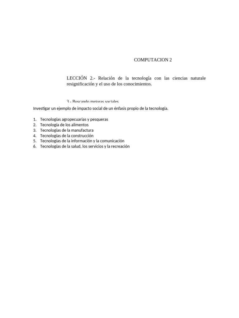 2a Leccion 2 Trabajo 4 | PDF