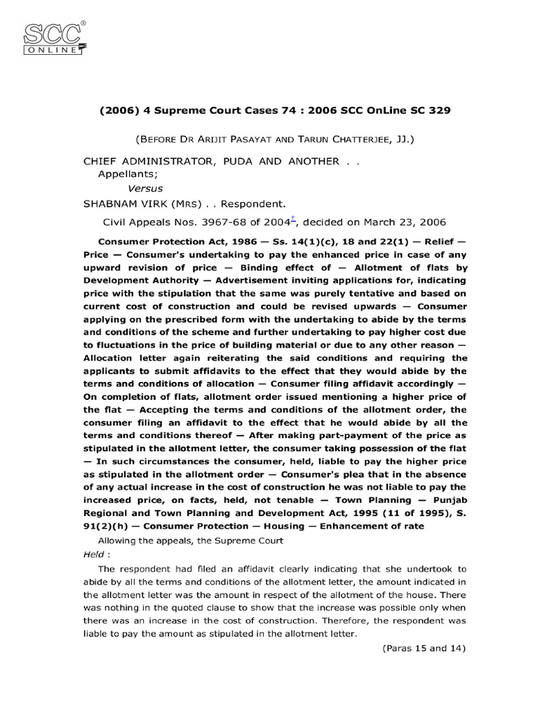 Chief Adminstrator VS Shabnam | PDF | National Supreme Courts | Supreme ...