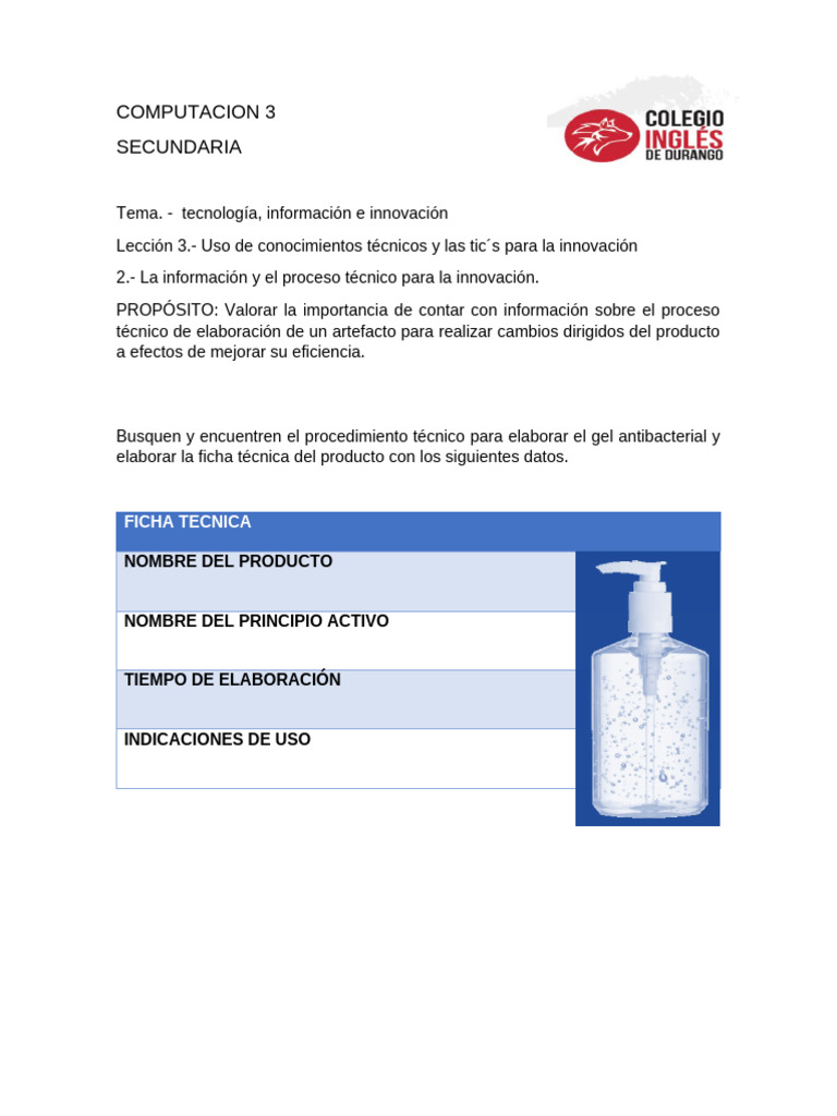 3a Leccion 3 Trabajo 2 | PDF