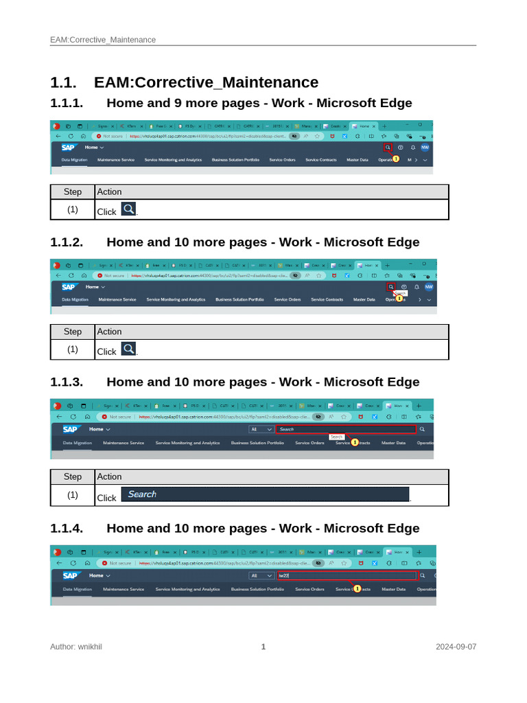 EAM_Corrective maintenance process | PDF | Computing | Graphical User Interfaces