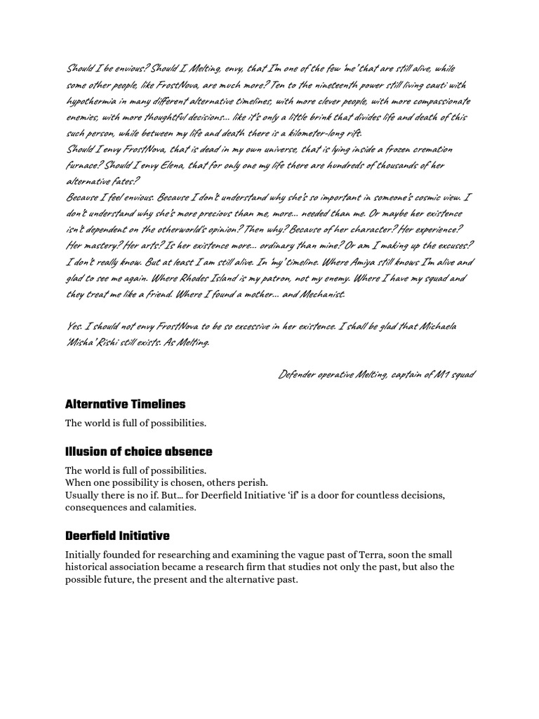 Wild Worlds - ALT, Alternative Timelines | PDF