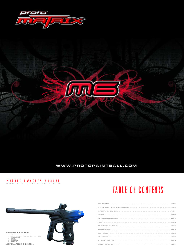 M6_Manual | PDF | Screw | Trigger (Firearms)