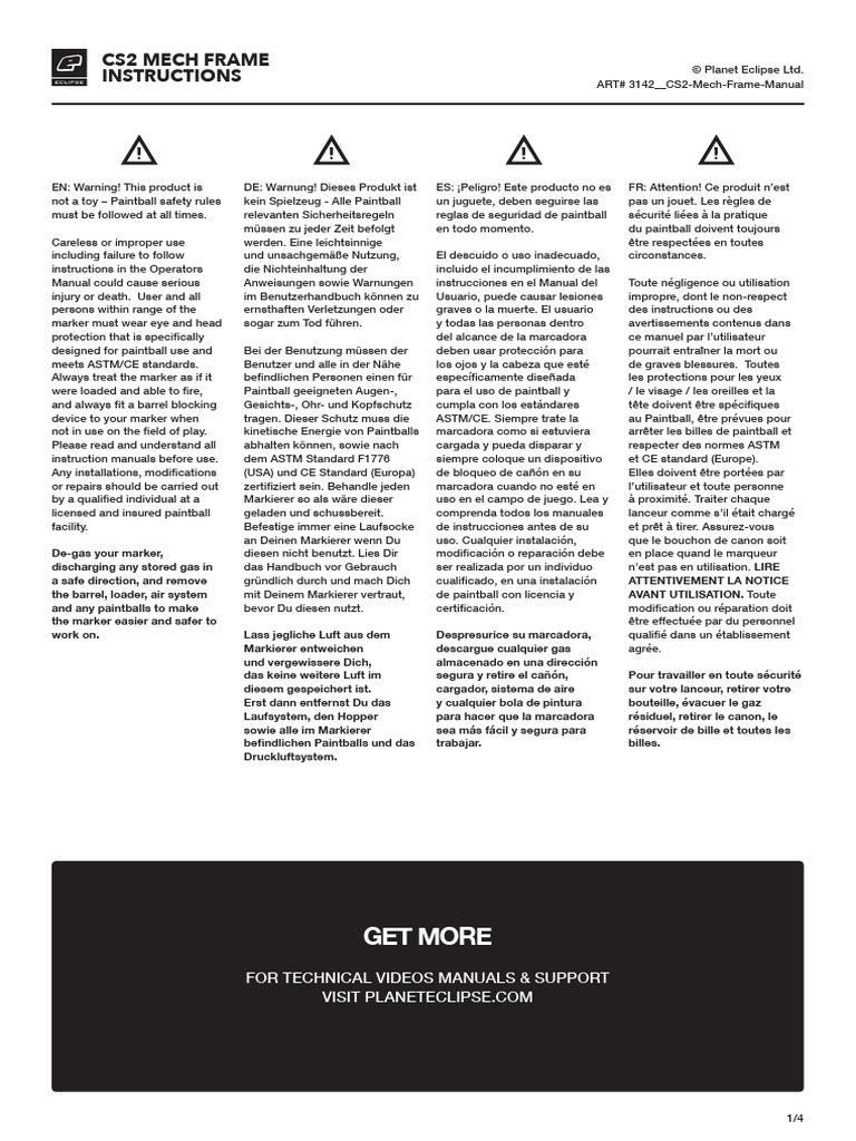3142 en Cs2-Mech-Frame-Manual | PDF