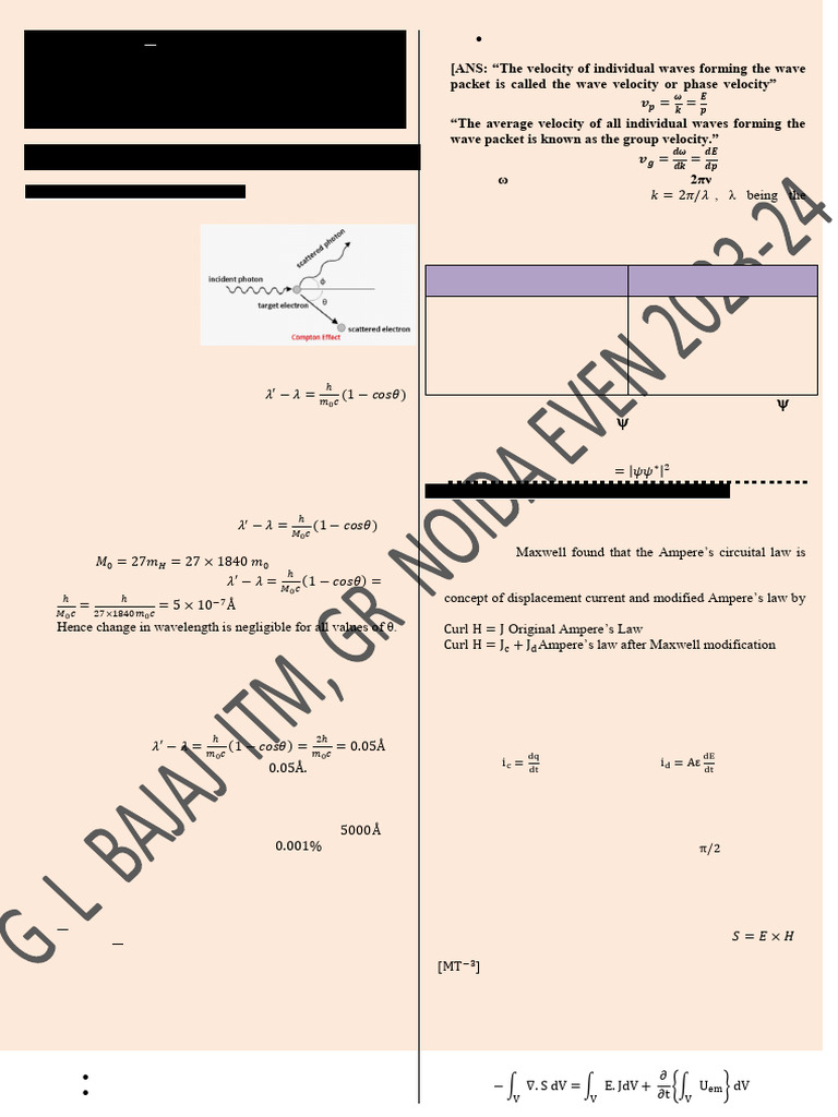 Atom Second Sem Even 2023 24 | PDF | Waves | Electromagnetic Radiation