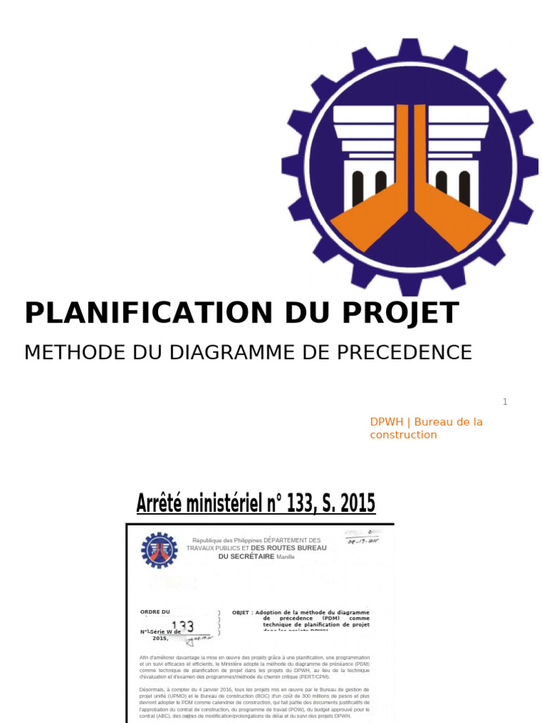 Adoption de la méthode PDM au DPWH | PDF | Sécurité routière