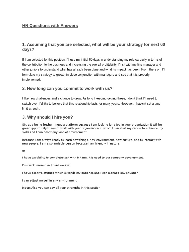 HR Question | PDF | Learning | Knowledge