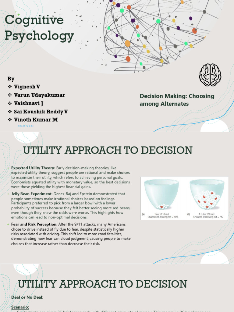 cognitive psychology | PDF | Risk | Decision Making