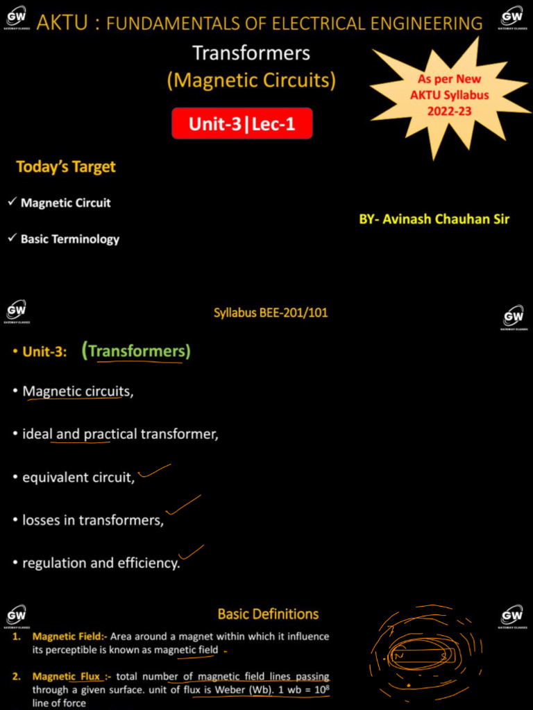 Bee Unit 3 Complete Notes | PDF