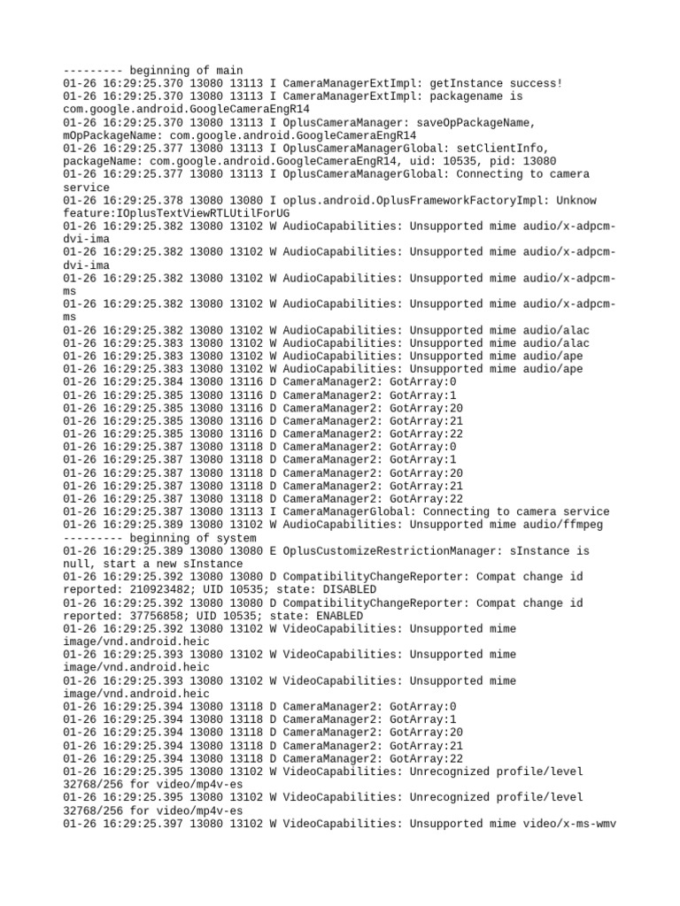 Log Cat 1737889165300 | PDF | Computer Science | Computer Engineering