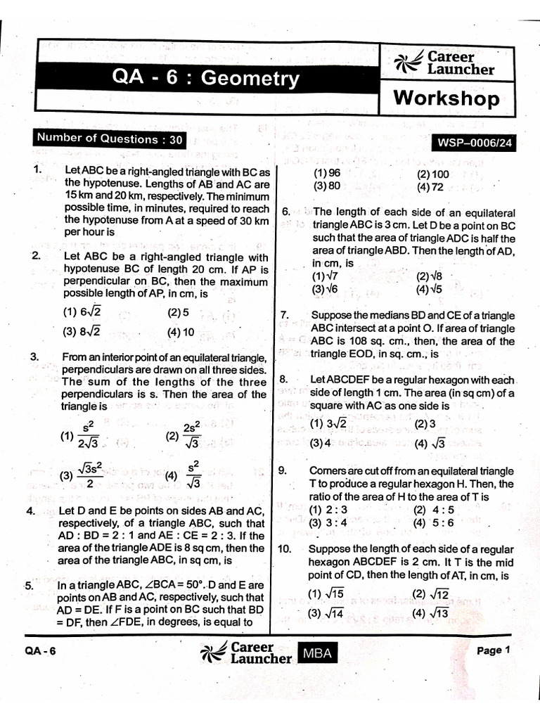 Geometry Workshop | PDF