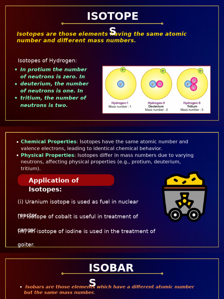 Isotopes and Isobars - 20250126 - 231440 - 0000 | PDF
