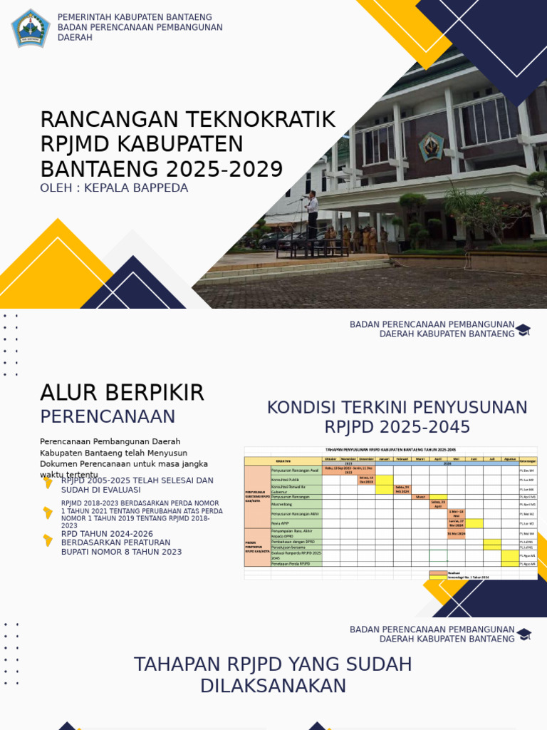 Paparan Ranteko RPJMD Kepala Bappeda | PDF