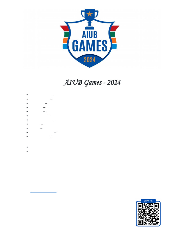 Aiub Games 24 Notice | PDF