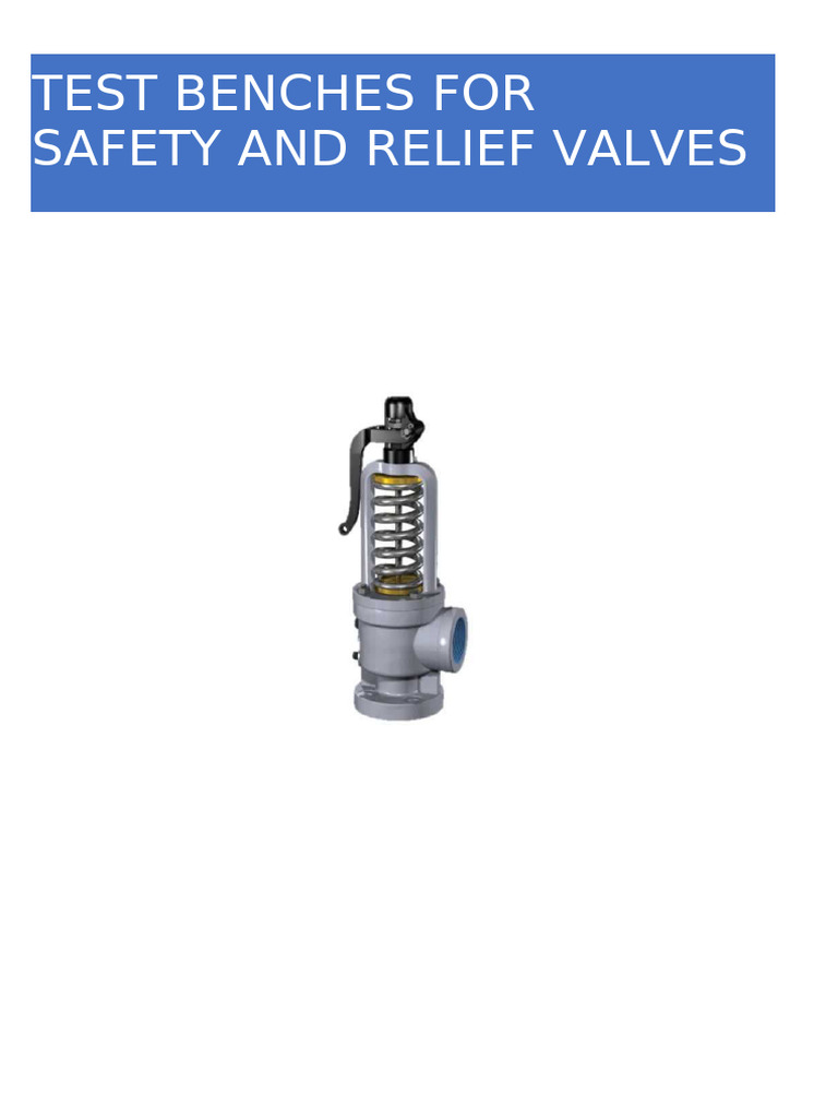 Specifications For Test Benches | PDF | Valve | Calibration