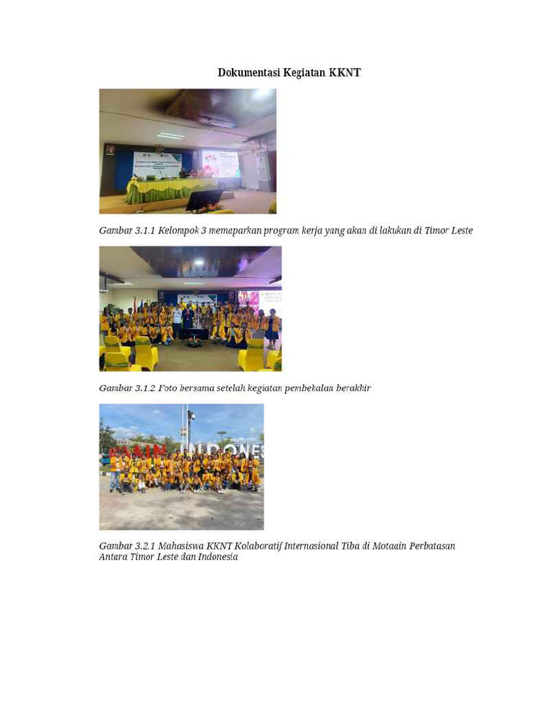Dokumentasi Kegiatan KKNT Compressed 11zon | PDF