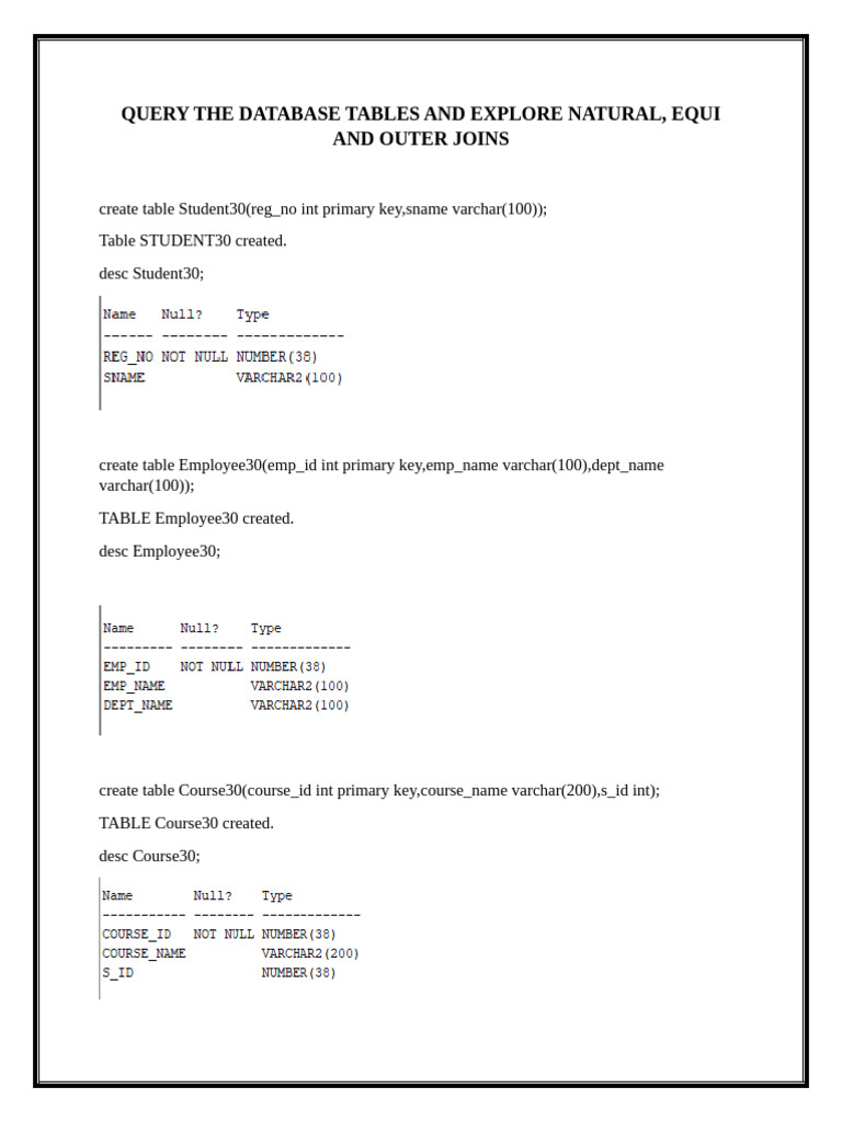 Dbms Exercise 5 Printout | PDF