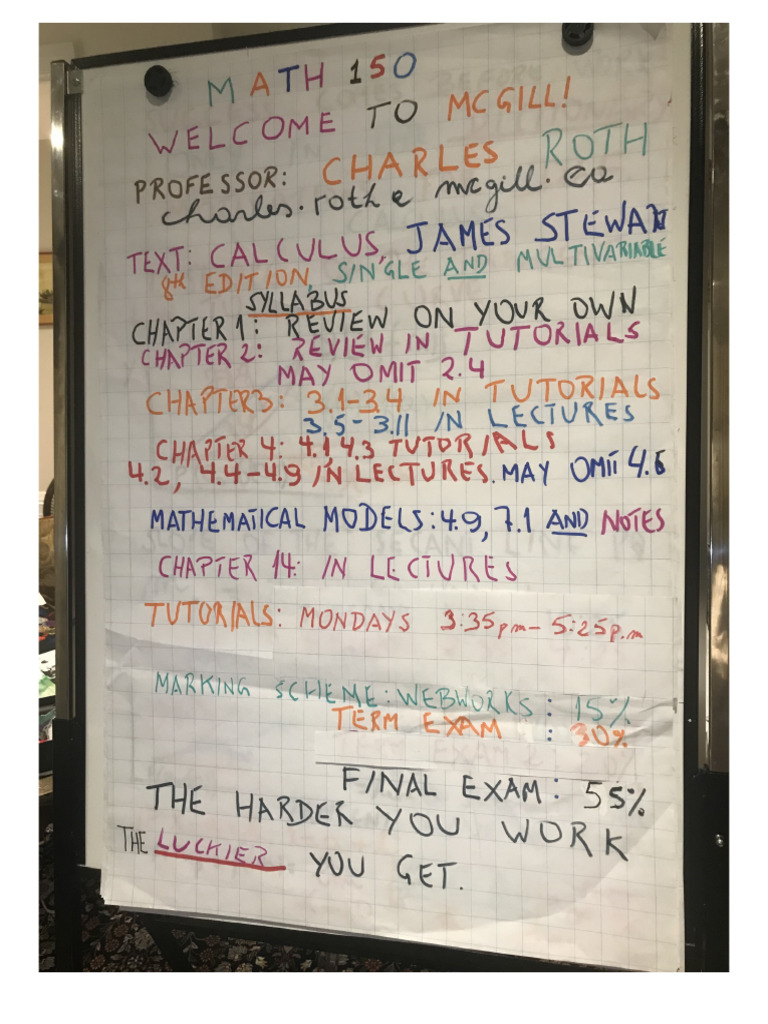 MATH 150 Lecture 1 Sept 2021 | PDF