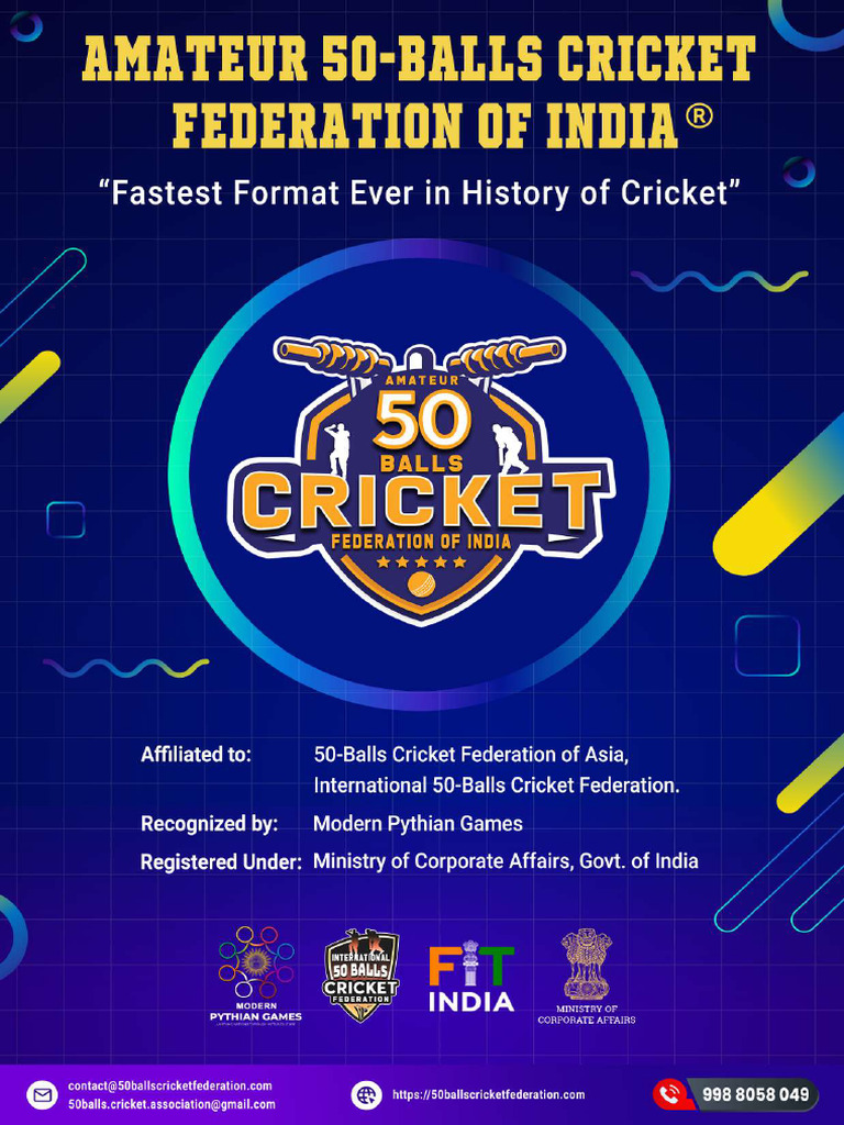 50 Balls Cricket Brochure | PDF