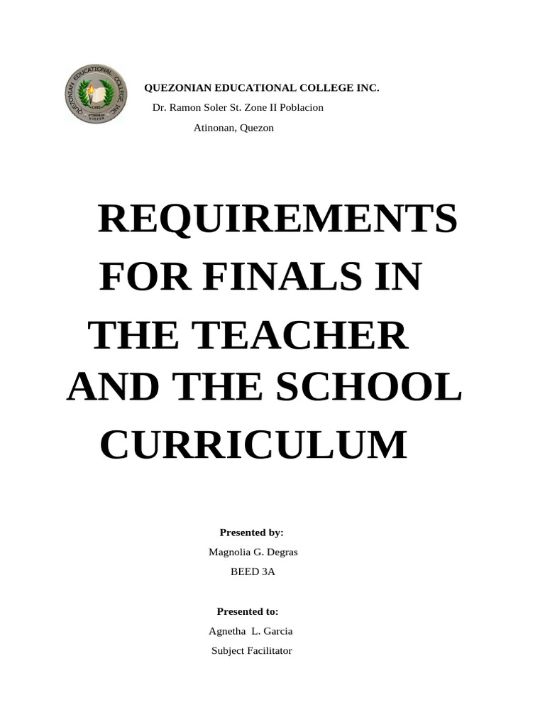 Pec Pck Final Exam | PDF | Learning | Teachers