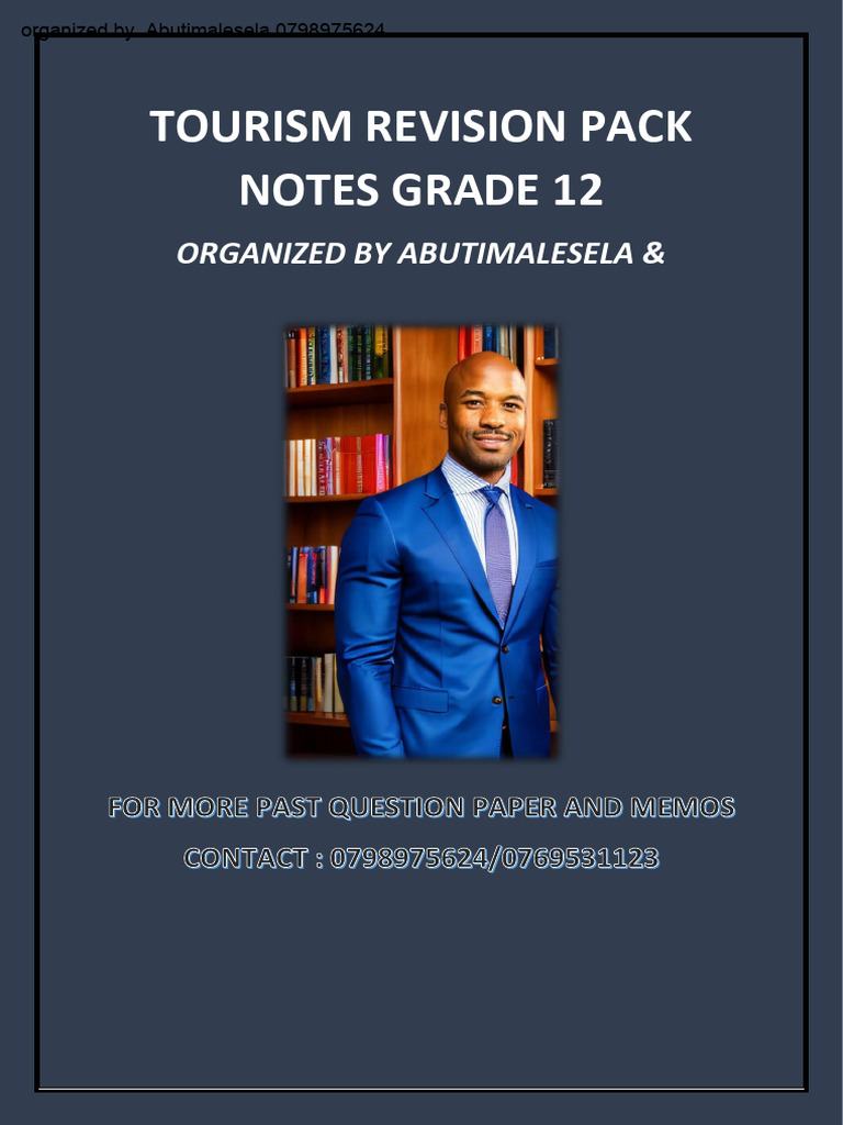 Grade 12 Tourism Study Guide | PDF | Travel Visa | Tourism