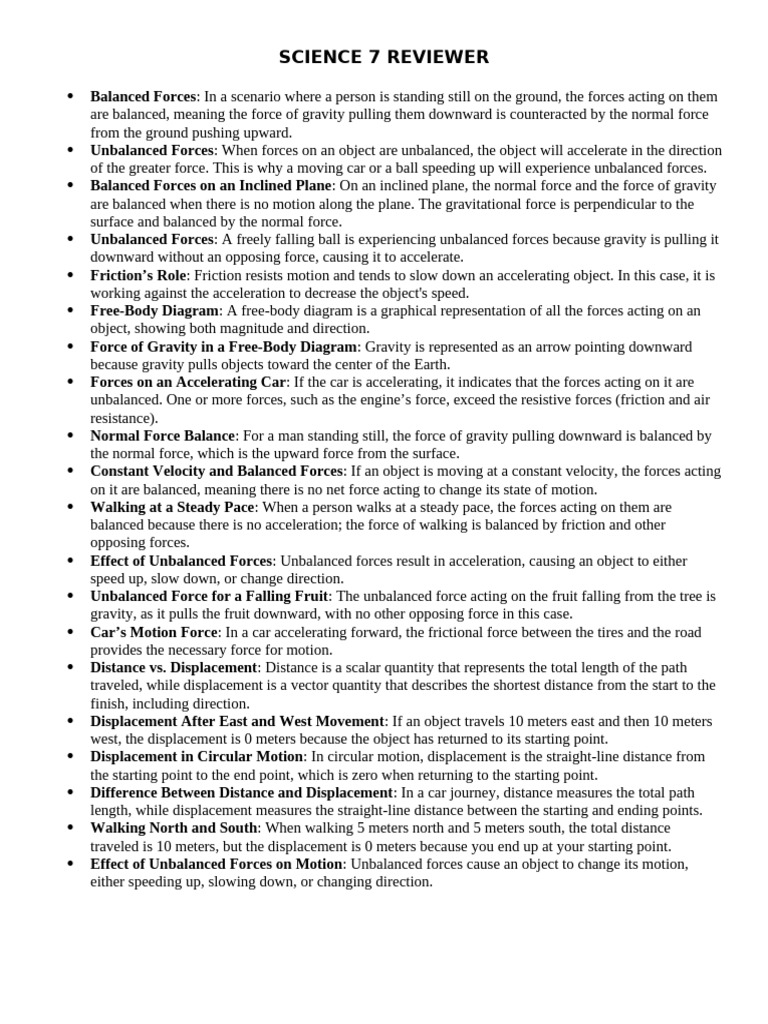 G7 REVIEWER | PDF | Velocity | Force