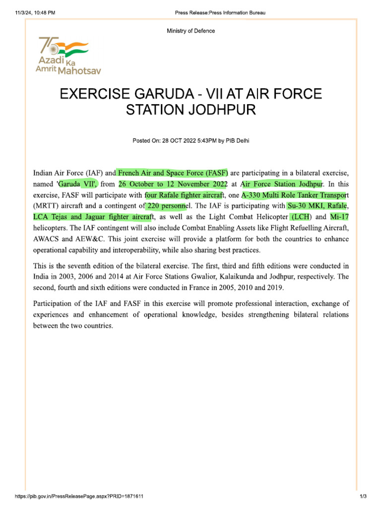 2022 FASF Garuda Jodhpur | PDF