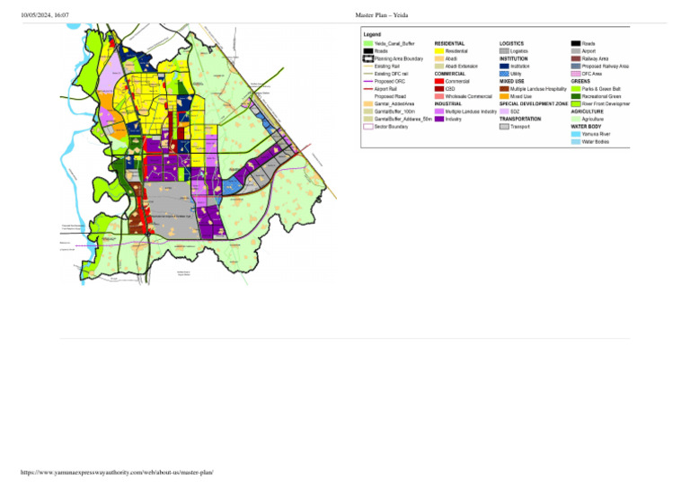 Master Plan - Yeida | PDF
