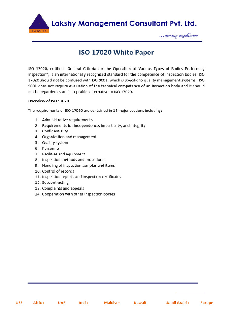 ISO-17020 | PDF | Quality Management System | Business