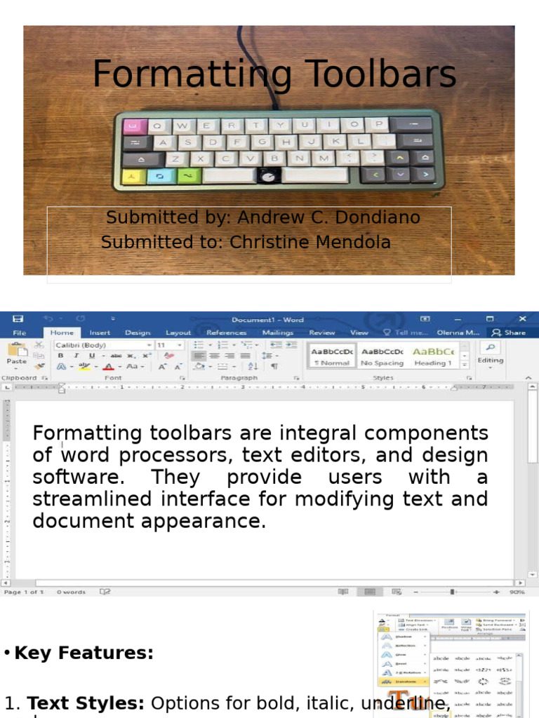 Ppt-Formatting Toolbars | PDF