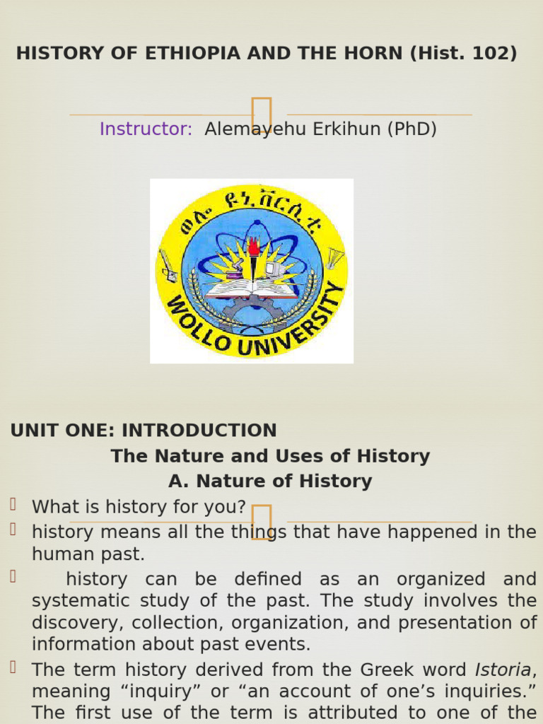 History of Ethiopia and the Horn | PDF | Horn Of Africa | Ethiopia